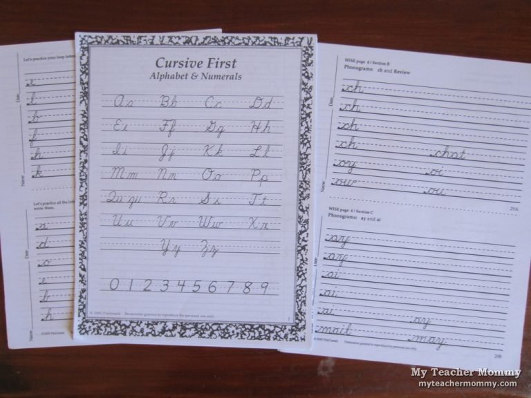 Cursive First: An Introduction to Cursive Penmanship, 2nd Ed. - My ...