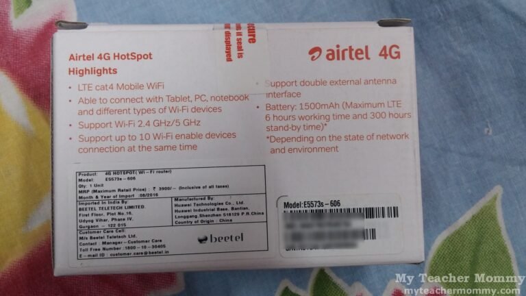 Airtel 4G Huawei E5573 Hotspot Portable WiFi Router : A review - My ...